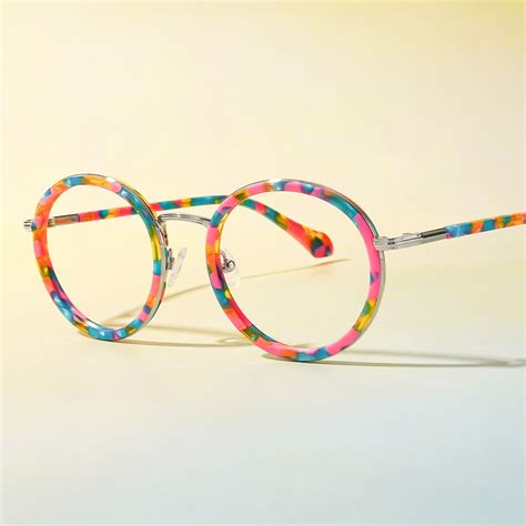 Alma Round Multicolor Eyeglasses Vooglam