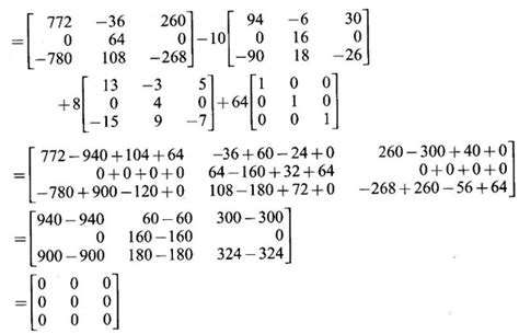 Cayley Hamilton Theorem Worked Example Problems