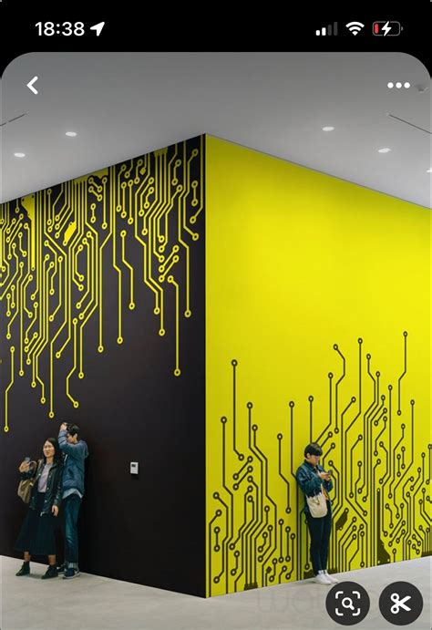 Circuit Board Wall Decal Technology Wall Decal Office Wall Decal
