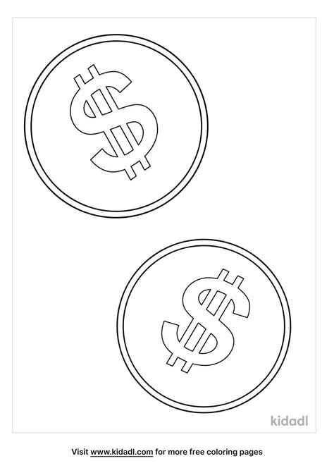 Roman Coin Clip Coloring Clipart Template Coins Roma Cliparts Nickel