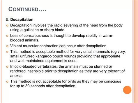 Euthanasia Of Experimental Animals Pptx