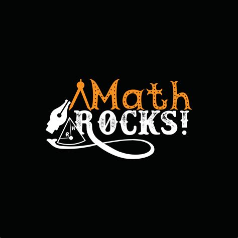 Math Rocks Vector T Shirt Design Math T Shirt Design Can Be Used For Print Mugs Sticker
