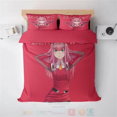 Zero Two Darling In The Franxx Red Anime Bedding Set Hot Sale 2025