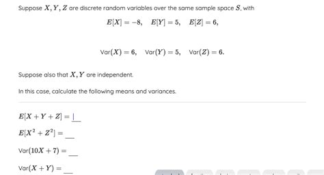 Solved Suppose Xyz Are Discrete Random Variables Over The