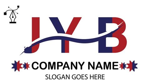 Logotipo Da Letra Jyb Vetor Premium