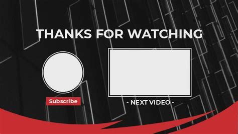 Best 13 Youtube End Screen Video Template With Animated Abstract