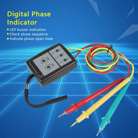 3 Phase Indicator Digital Phase Indicator Sp8030 Digital Phase Rotation