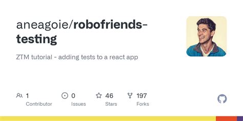 Github Aneagoierobofriends Testing Ztm Tutorial Adding Tests To A React App