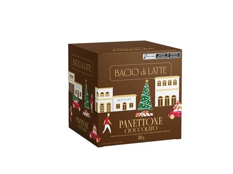 Panettone Gotas E Recheio De Chocolate Bacio Di Latte 700g Shopping