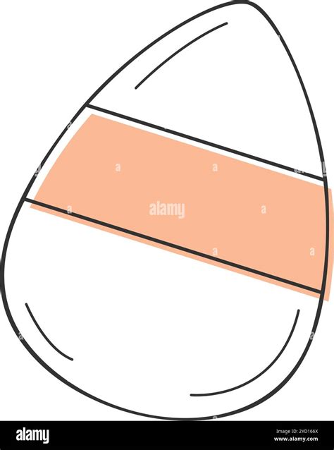 Candy Corn With Peach And White Stripes For Halloween Treats Vector Stock Vector Image And Art Alamy