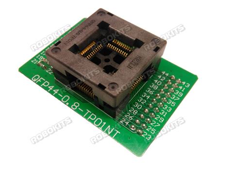 Programming Socket For Qfp44 To 44pin Breakout With 10x10mm Ic Width