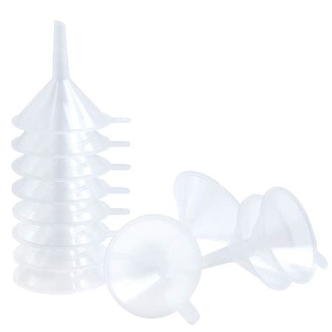 Small Funnel 216inch Clear Plastic Mini Funnels For Science Lab Bottle Filling