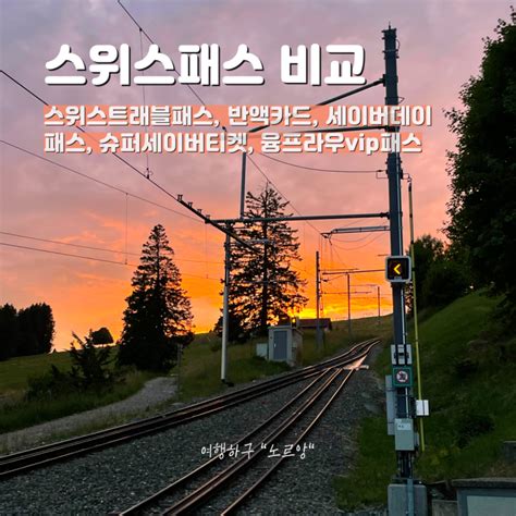 스위스패스 반액카드하프페어 세이버데이패스 슈퍼세이버 티켓 할인 정보 네이버 블로그