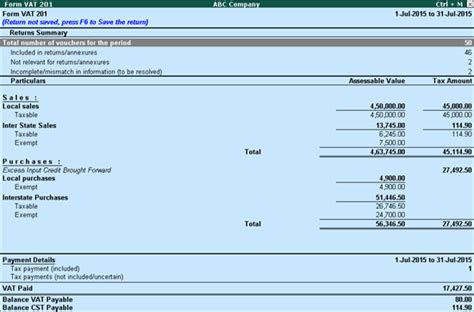 E Vat Form 201 Odisha