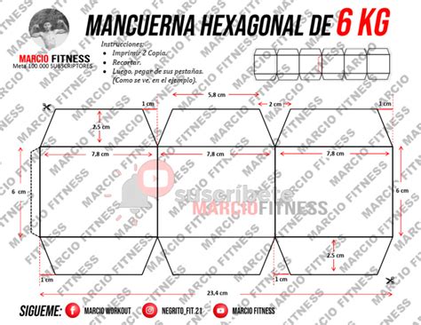 Moldes Para Mancuernas Hexagonales Pdf