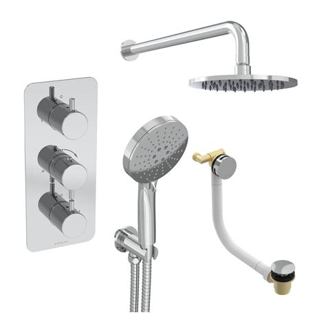 Cos 3 Way Shower Kit W 3 Function Handset And Bath Filler And Shower