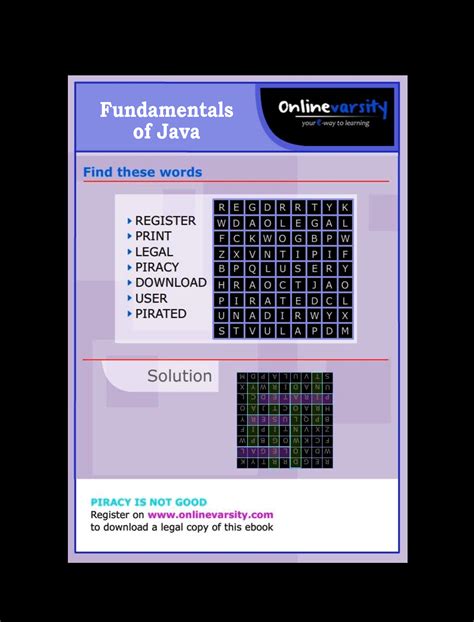 Solution Fundamentals Of Java Studypool