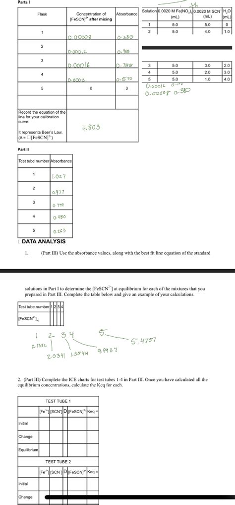 Parts Ipart Iidata Analysissolutions In Part I To