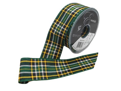 Irish National Tartan Ribbon 25m