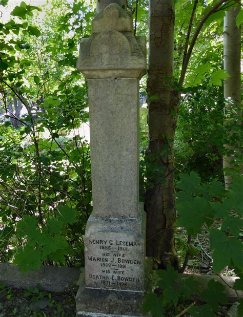 Marion Isabella Bowden Leseman 1865 1891 Find A Grave Memorial