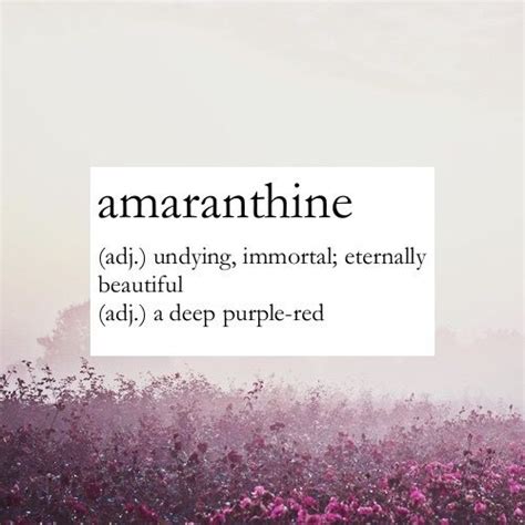 Amaranthine Eternally Beautiful Purple Red Hue