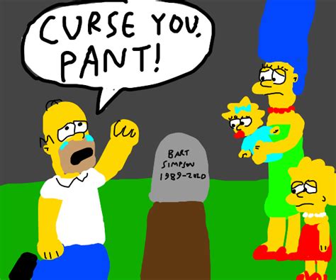 Bart Simpson Died By Eating Pant Drawception