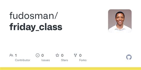 Github Fudosmanfridayclass