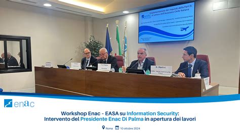 Workshop Enac Easa Su Information Security Intervento Del Presidente