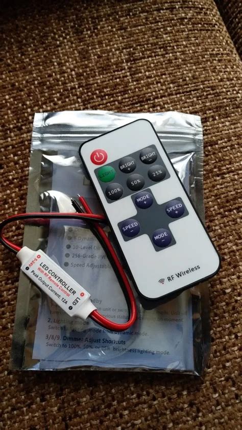 12v Rf Wireless Remote Mini Switch Dimmer Controller For Led Strip