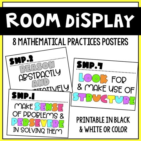 8 Mathematical Practices Posters Mathematical Practices Posters