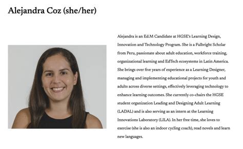 Alejandra Coz Fernández On Linkedin Harvard Hgse Masters