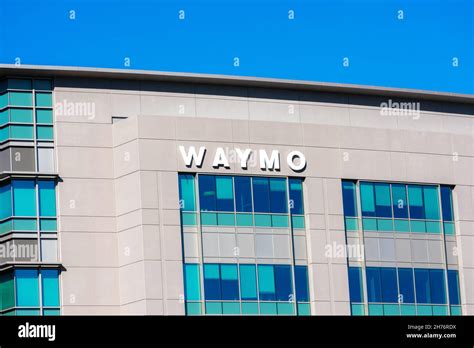 Waymo Sign Logo On Headquarters An American Autonomous Driving