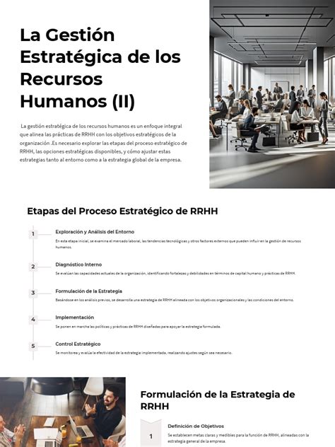 Tema 2 La Gestion Estrategica De Los Recursos Humanos Ii Pdf Gestión De Recursos Humanos