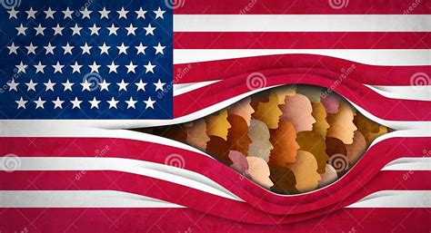 American Diversity Stock Illustration Illustration Of July 293001069