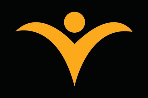 Abstract Human Figure Logo Design In Yellow And Black 59037232 Vector Art At Vecteezy