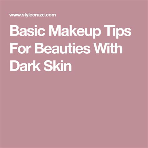 Simple Skincare Tips For Dark Skin Tones Dark Skin Beauty Dark Skin