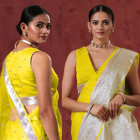 19 Simple Embroidery Blouse Designs For Silk Sarees 2025