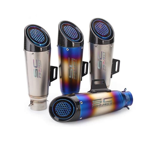 Ponta De Escape Universal De Fibra De Carbono Real 5160mm 3