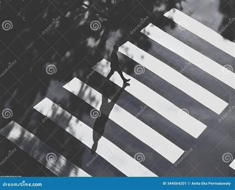 Pedestrian Walking Direction In A Shopping Street Marked With Red And Blue Arrows Royalty Free
