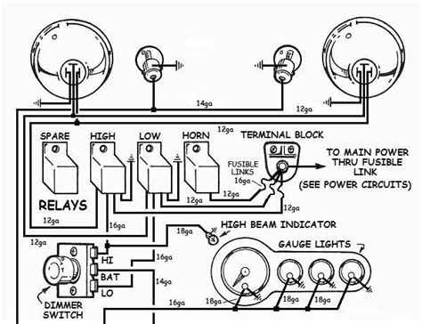 Basic Lights Electrical Wiring Diagram Hot Rods Hot Rods Cars Muscle