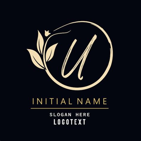 Premium Vector Hand Drawn U Letters Logo Design Brushstroke U Letter