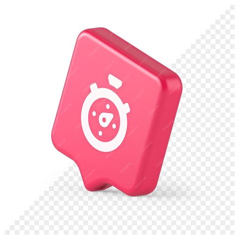 Premium Psd Stopwatch Button Timer Speed Time Counting Application Panel Interface 3d