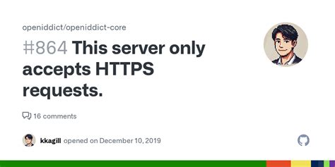 This Server Only Accepts Requests · Issue 864 · Openiddictopeniddict Core · Github
