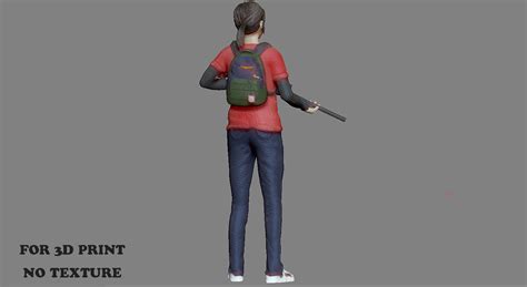 Stl File Ellie Last Of Us Part1 Model For 3d Print 3d Print Model
