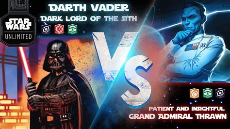 Epic Showdown Darth Vader Vs Grand Admiral Thrawn Star Wars