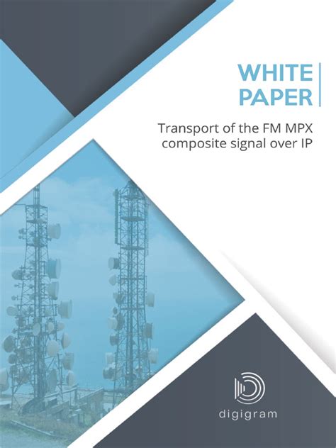 Digigram Transport Of The Fm Mpx Composite Signal Over Ip White Paper Pdf Data