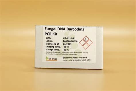 Bacterial And Fungal Dna Barcoding Kits 1st Base