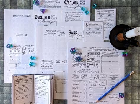 Printable 35 Wotc Deluxe Character Sheets Dadlist