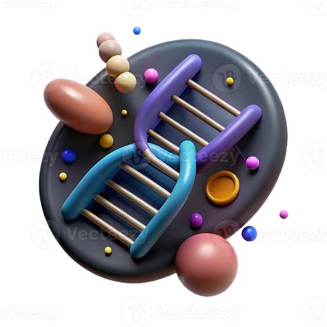 Dramatic Artistic Human Gene Expression Regulation Diagram Isolated