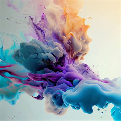 Water Explode Soft Color Disarray Abstract Wallpaper Stock Illustration